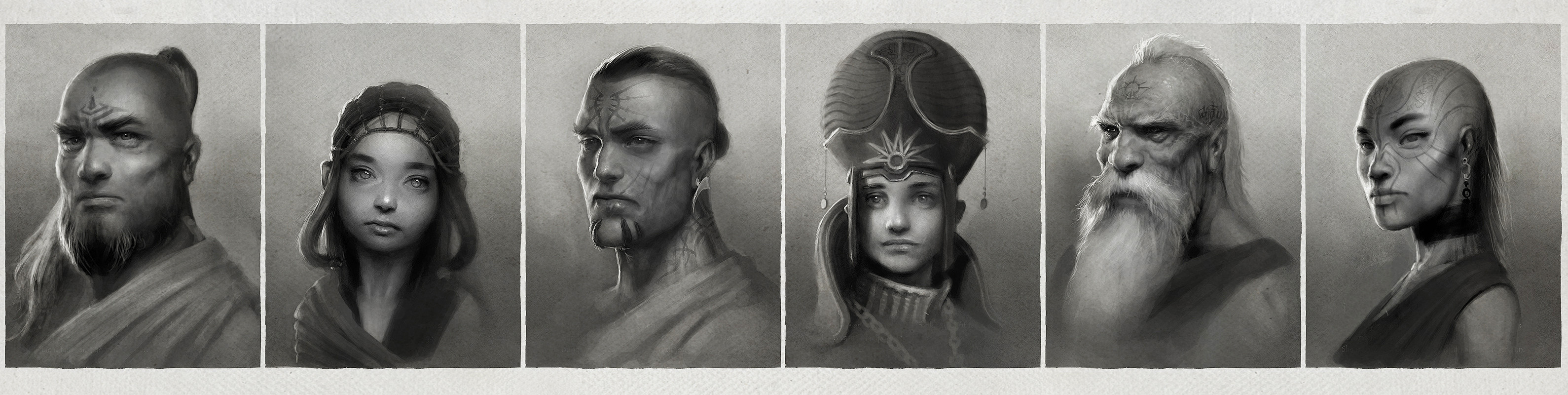 Artur Salzberg - Bladebound - character concept art dump