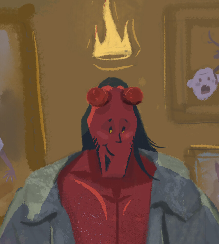 ArtStation - Cute hellboy