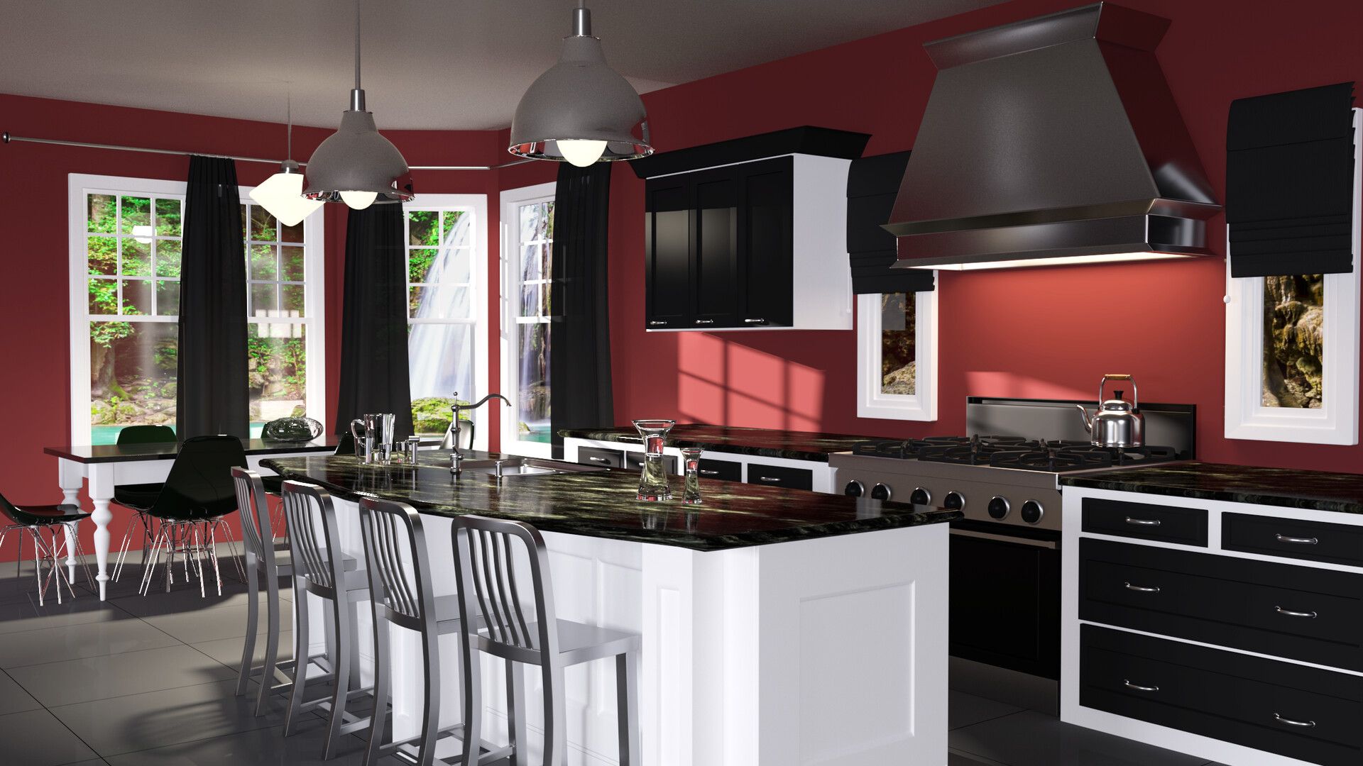 ArtStation - Visualization: Kitchen Model Shading & Lighting