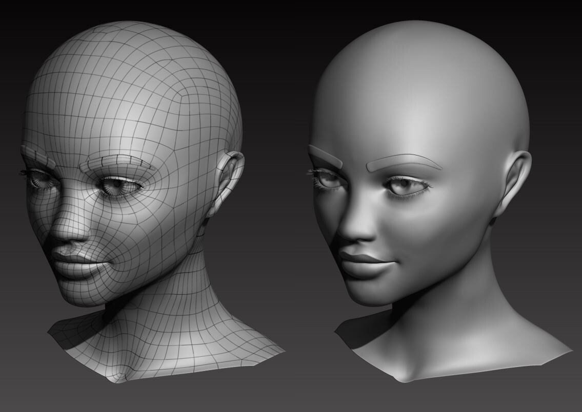 Anakit - Female Face Topology