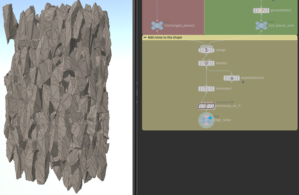 Quentin Roux - Procedural rock / cliff in Houdini