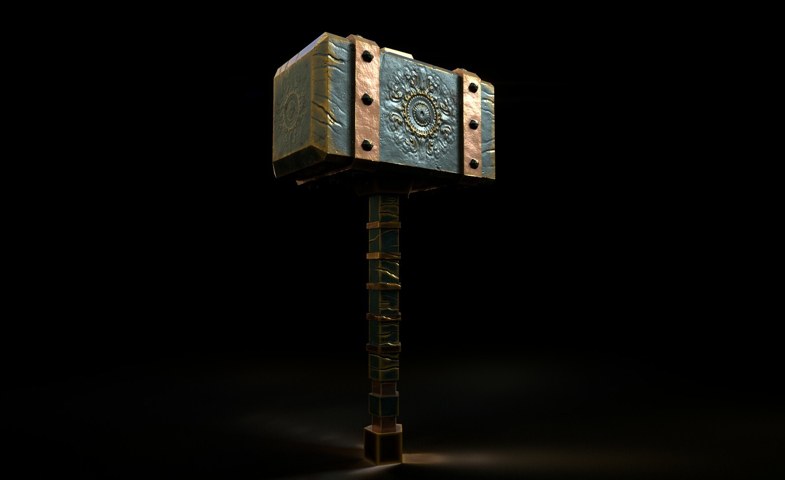 ArtStation - Low Poly Hammer