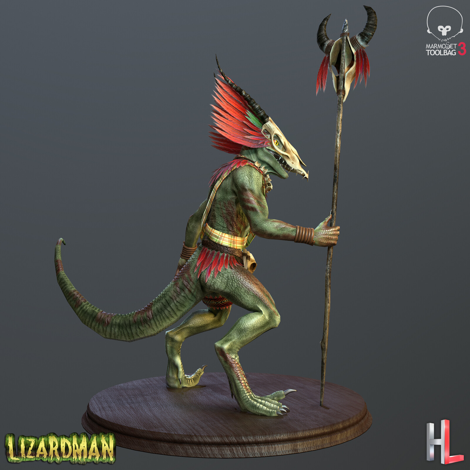 Hector Lucas 3D - Lizardman (Game Character)