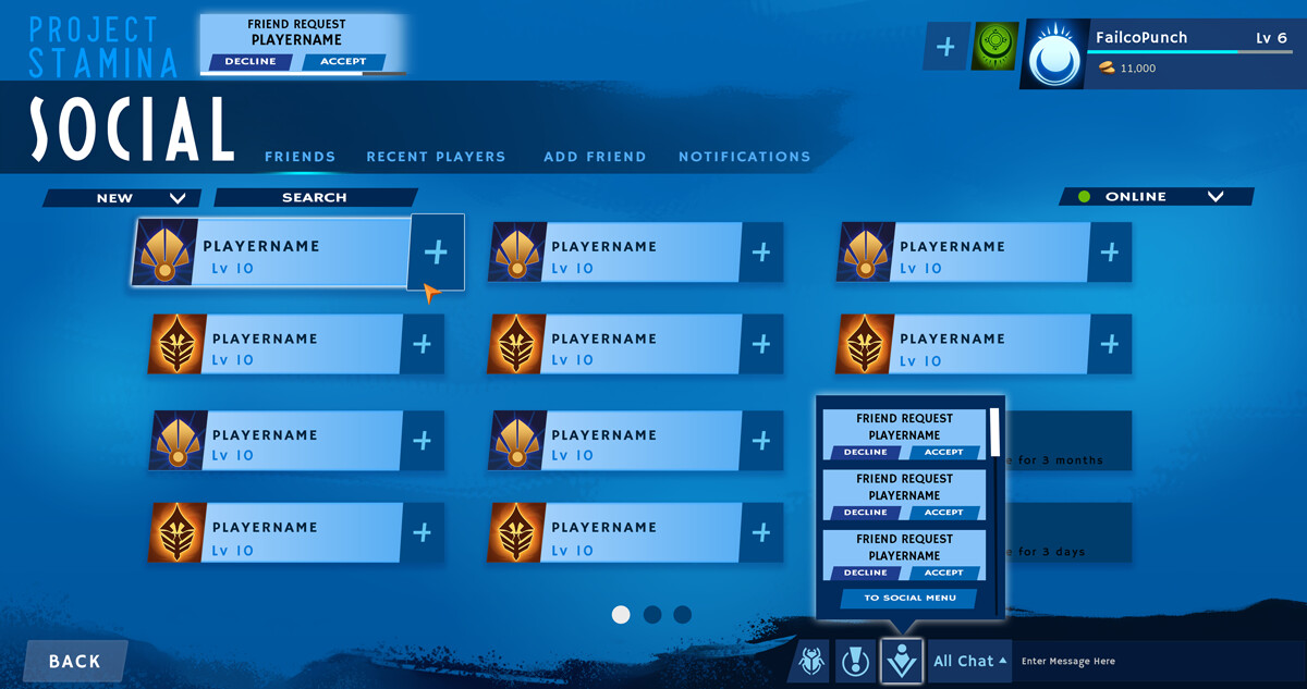 Danielle (Falco) DiFalco - Project Stamina UI Work