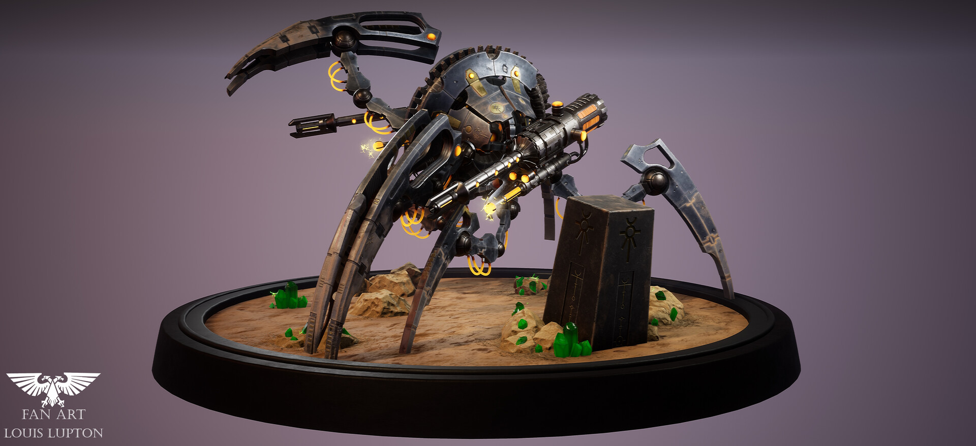 Louis Lupton - Necron Seraptek - Fan Art