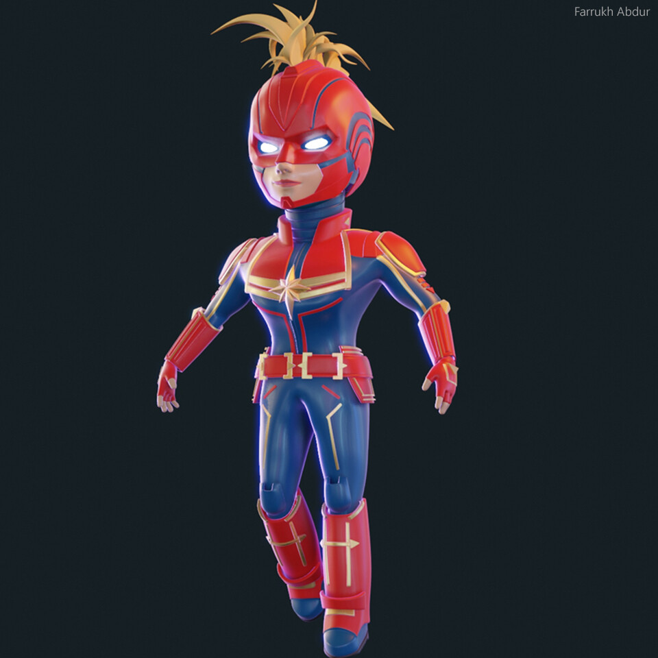 Farrukh Abdur - 3d Artist - Captain Marvel Stylized