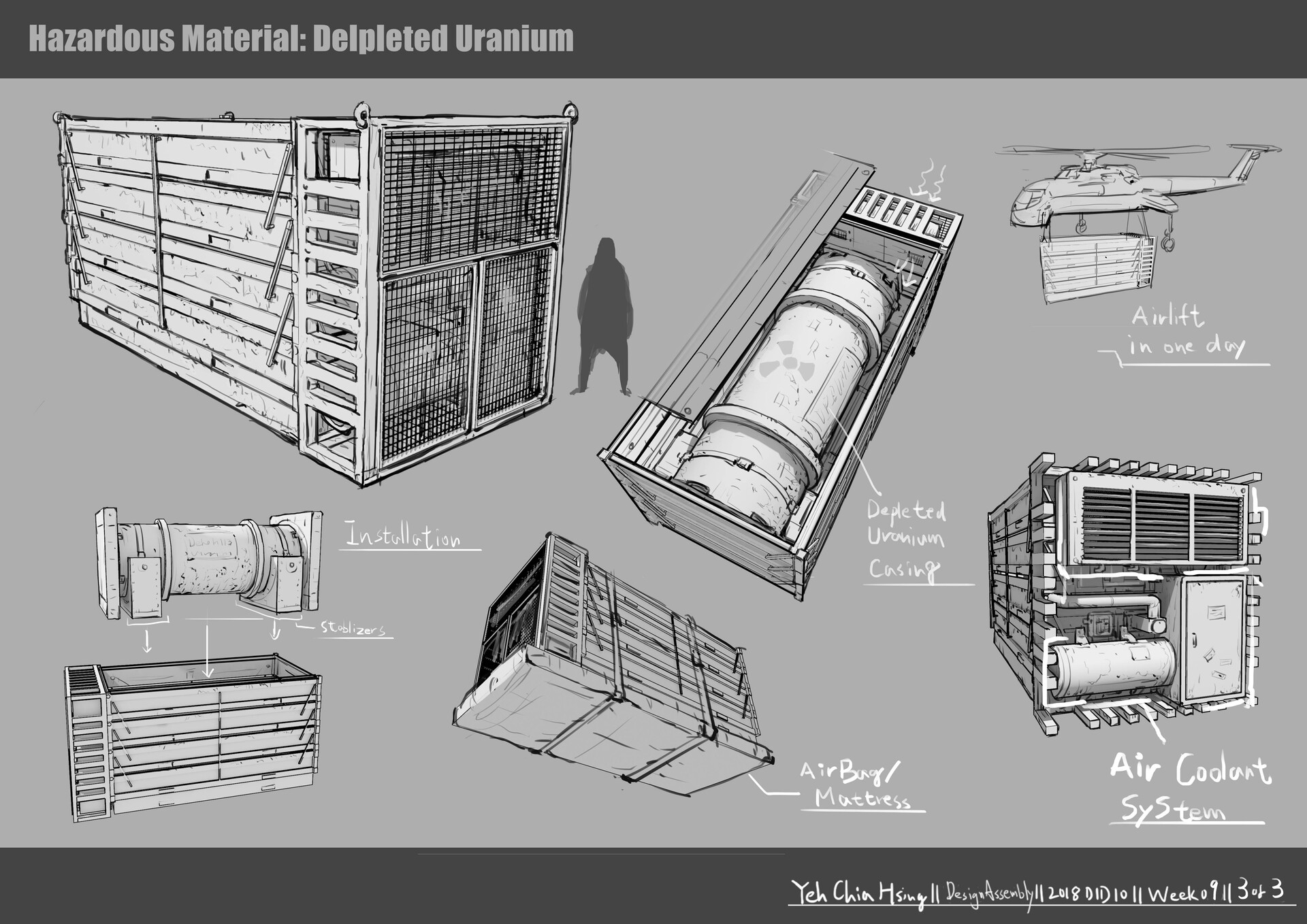 ArtStation - Hazardous Material Container Design