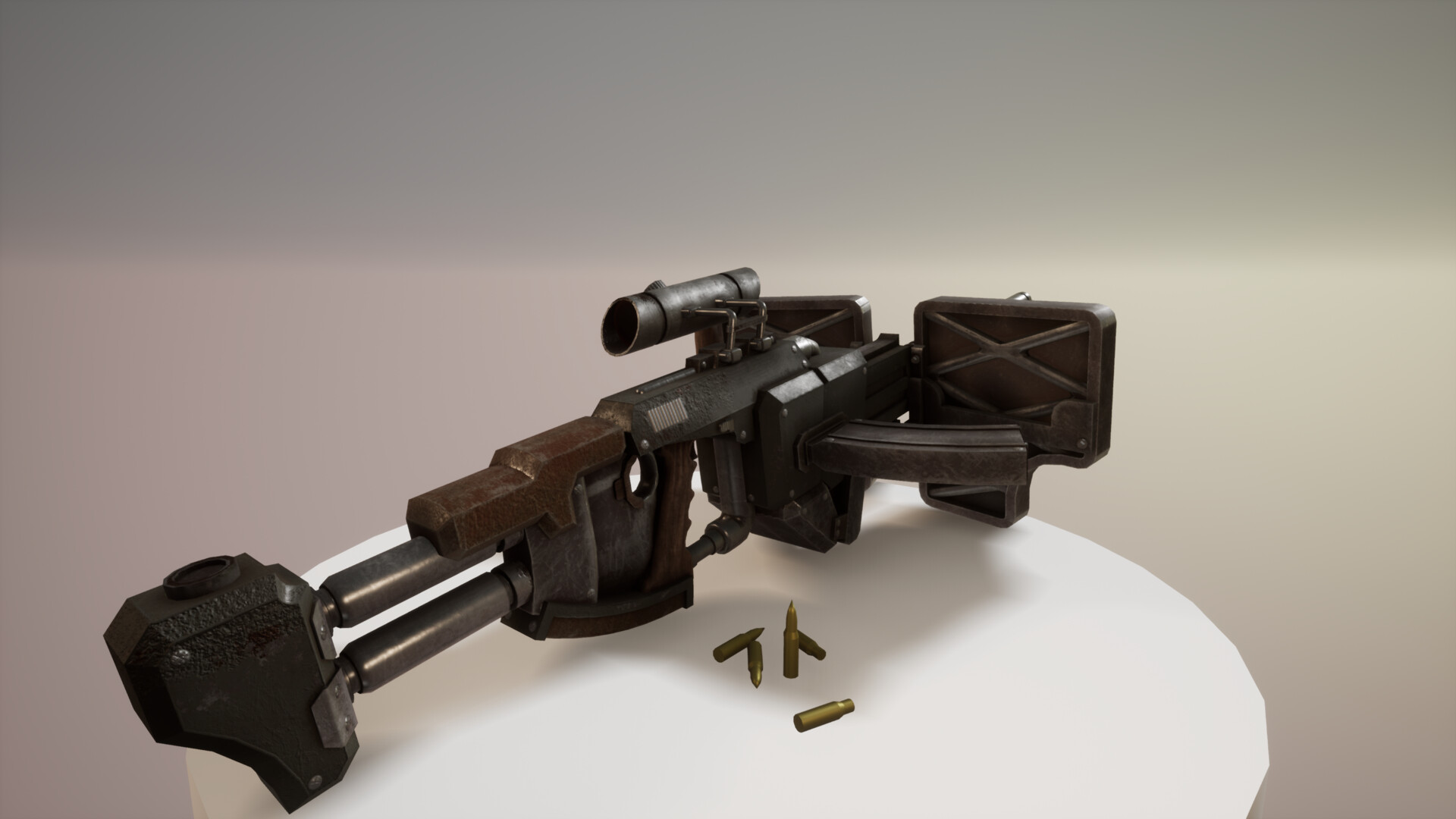 Alex Sanches - Heavy Dieselpunk Assault Rifle
