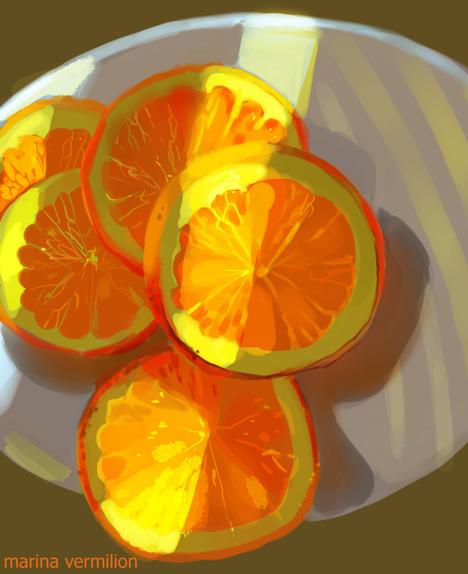ArtStation - Oranges study