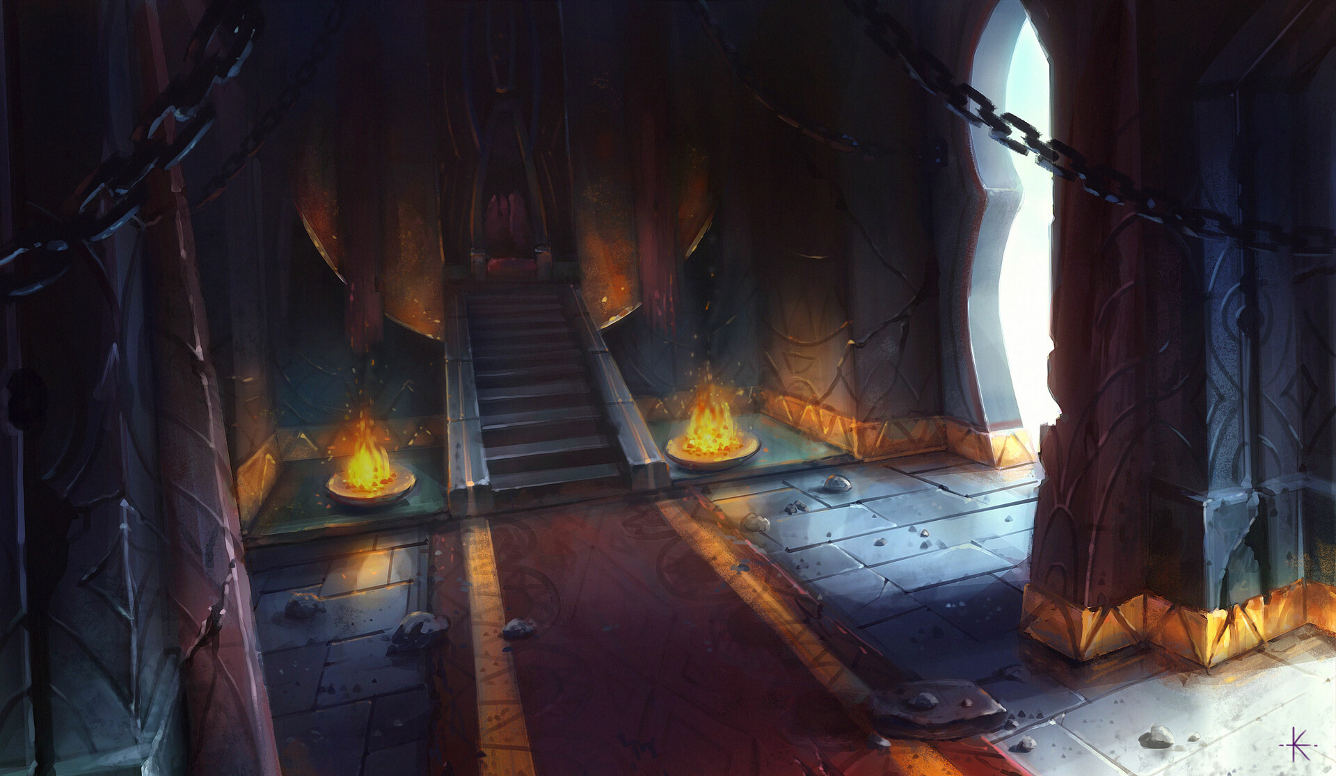 ArtStation - Throne room, Evgeniy Kazantsev