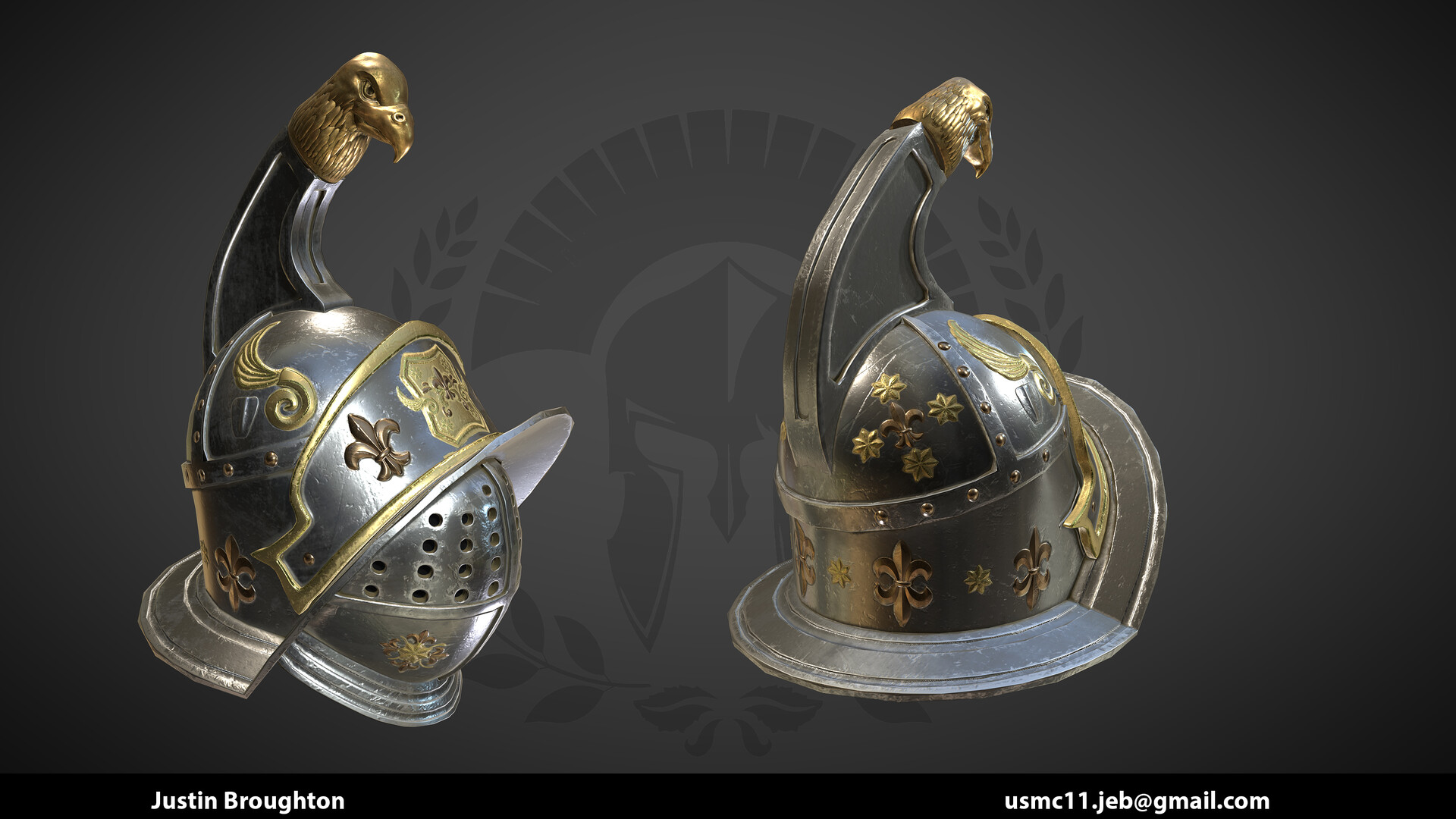 Justin Broughton - Murmillo Gladiator Helmet