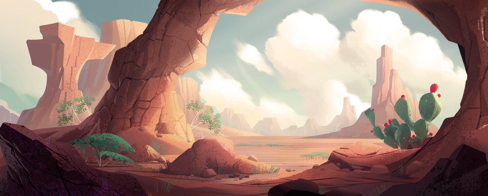 Brian Main - Background painting