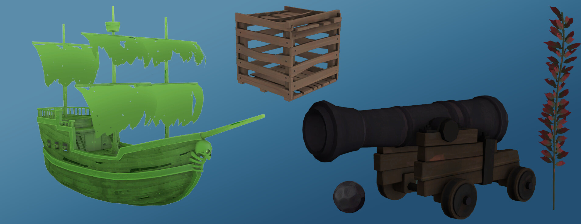 Sean Troehler - Team Fortress 2 Cursed Cove Assets