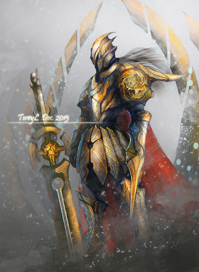 Golden Knight Art