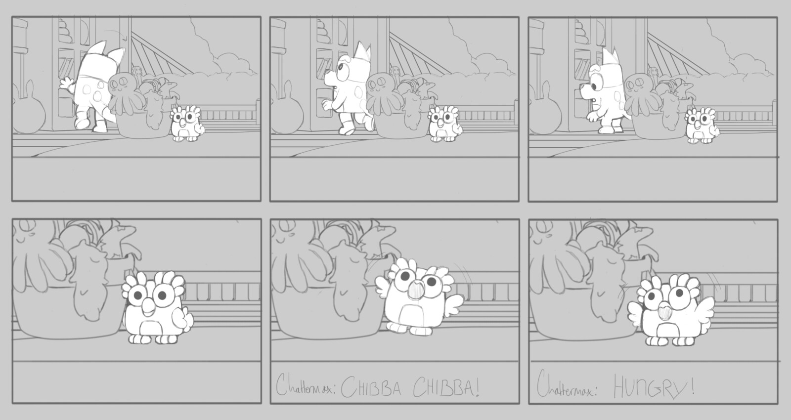 Charlotte Giles - Storyboard test - Bluey