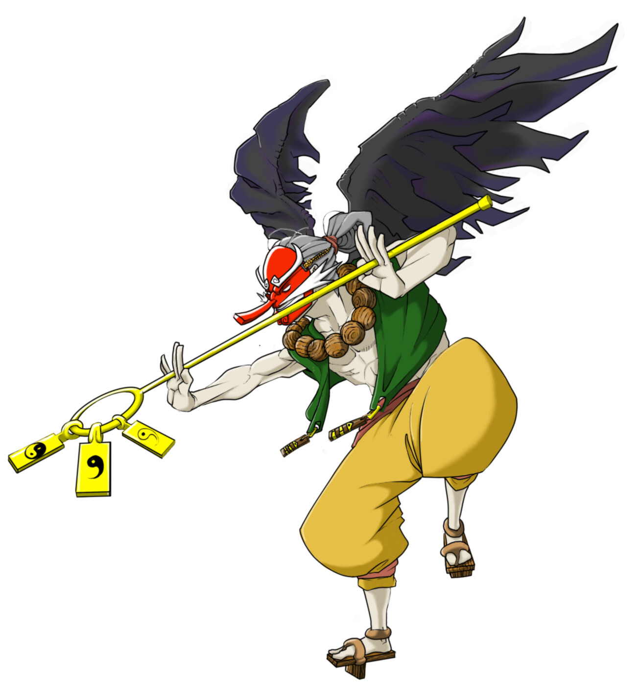 ArtStation - tengu - "The fallen budhist"