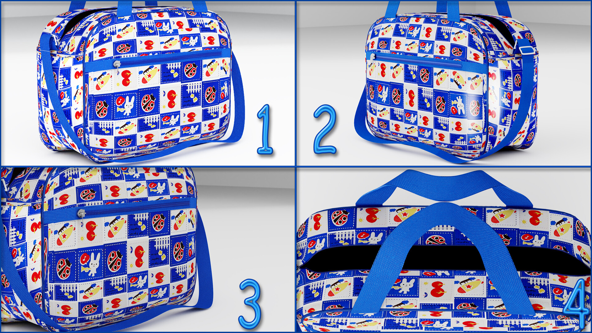 ArtStation - Hand bag 3d Model_Blender3d
