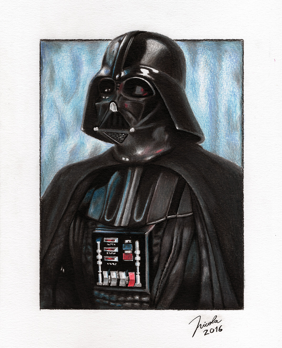 Darth Vader Pencil Sketch