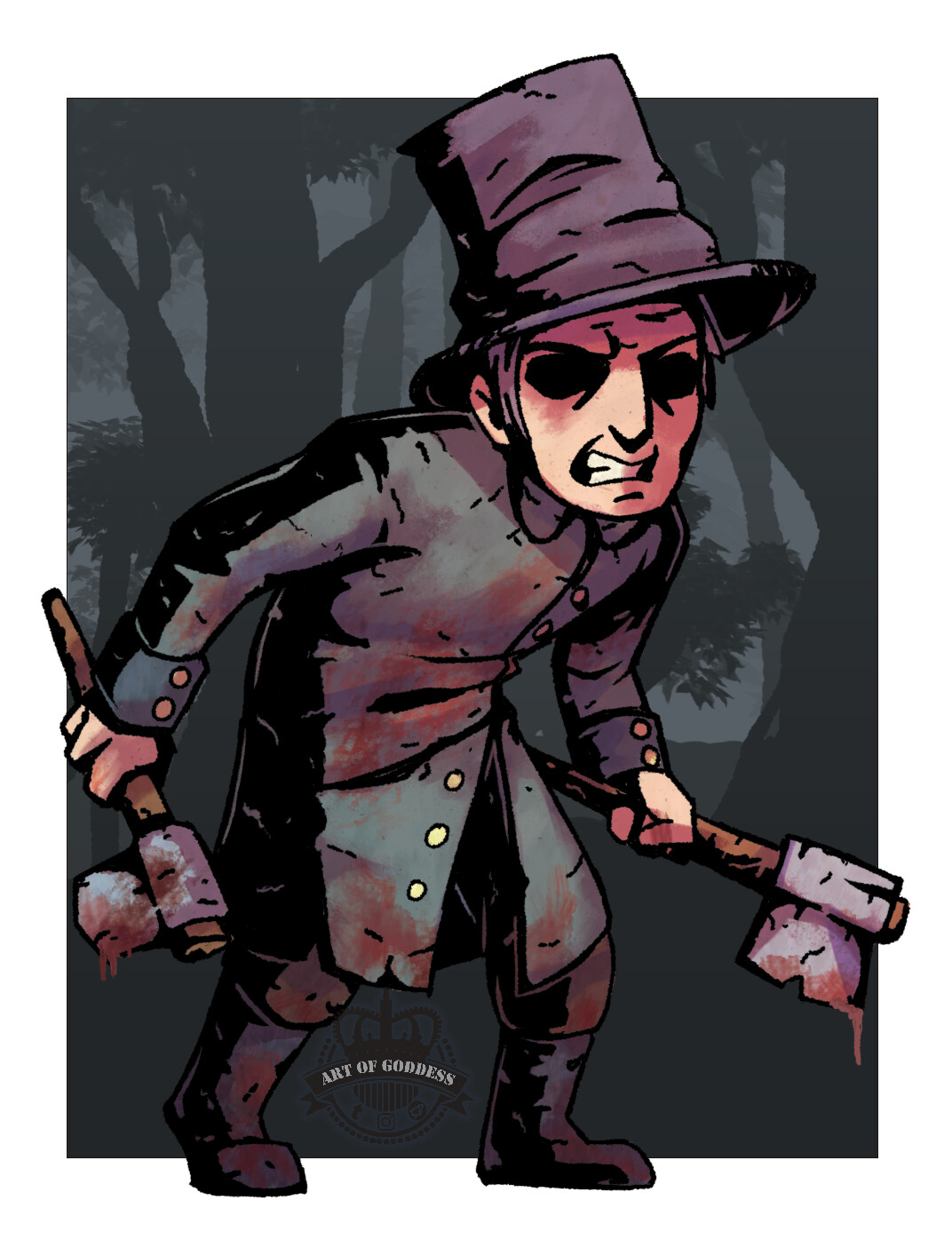 April Clement - Over the Darkest Dungeon Sticker Collection