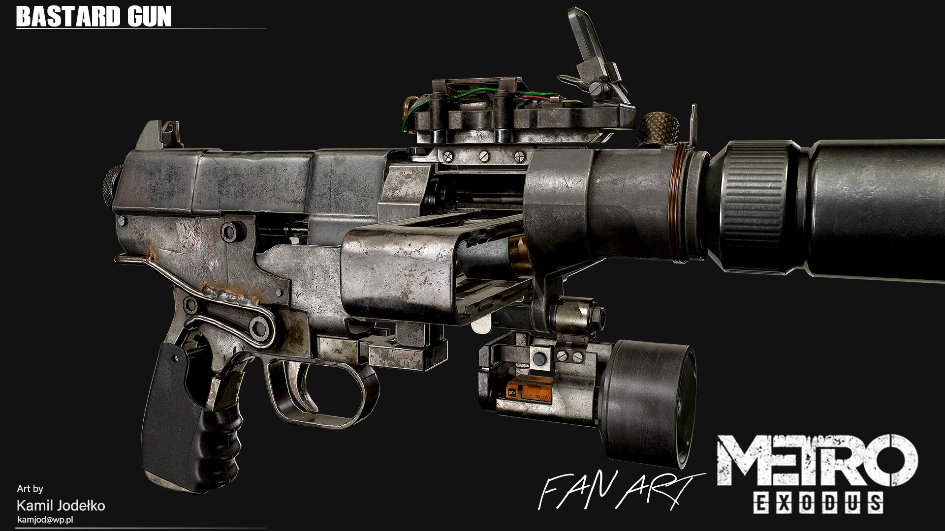 Kamil "Kam" Jodełko - Bastard Gun - Metro Exodus Fan Art