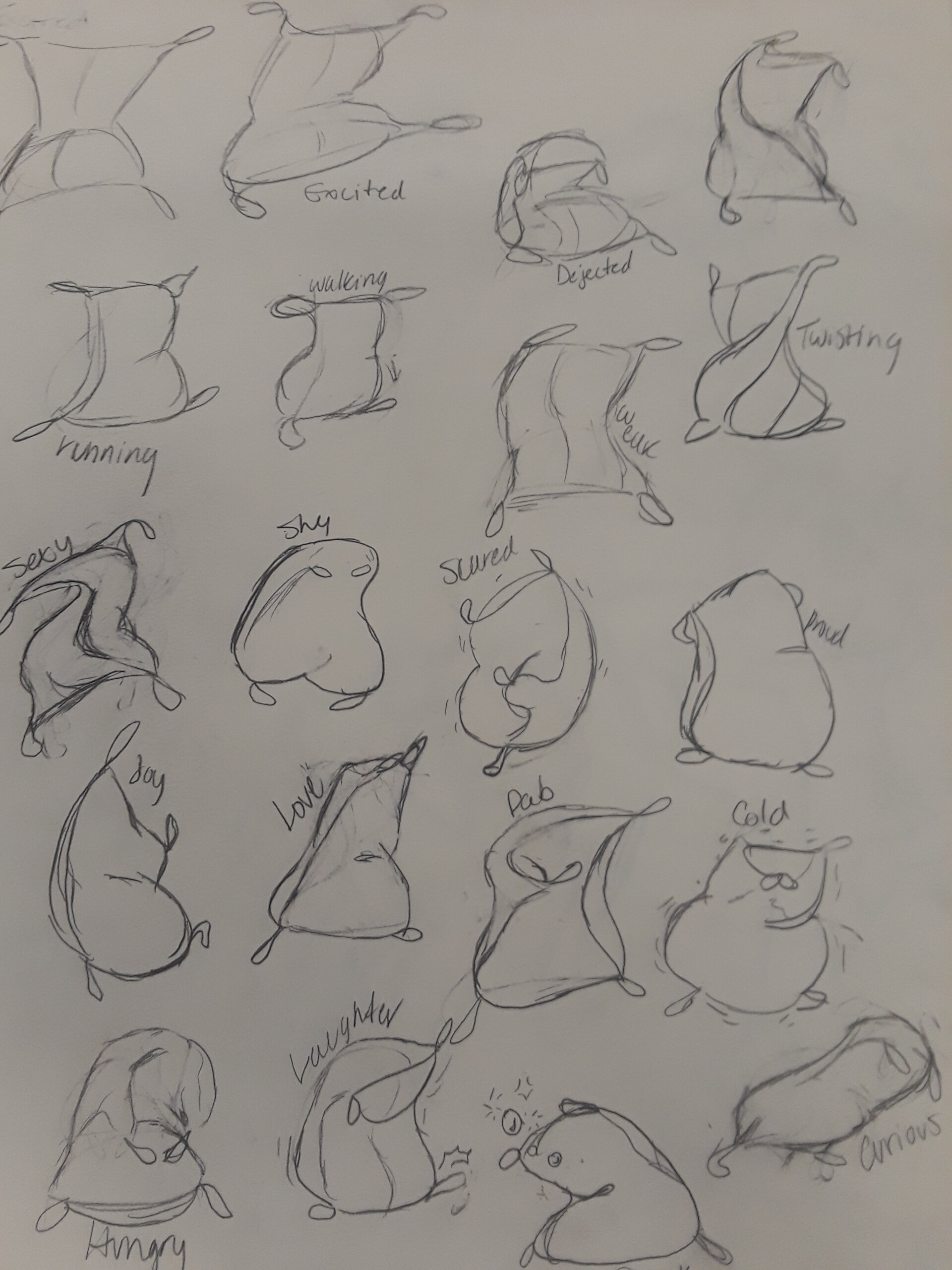 ArtStation - Flour Sack Expression Sheet