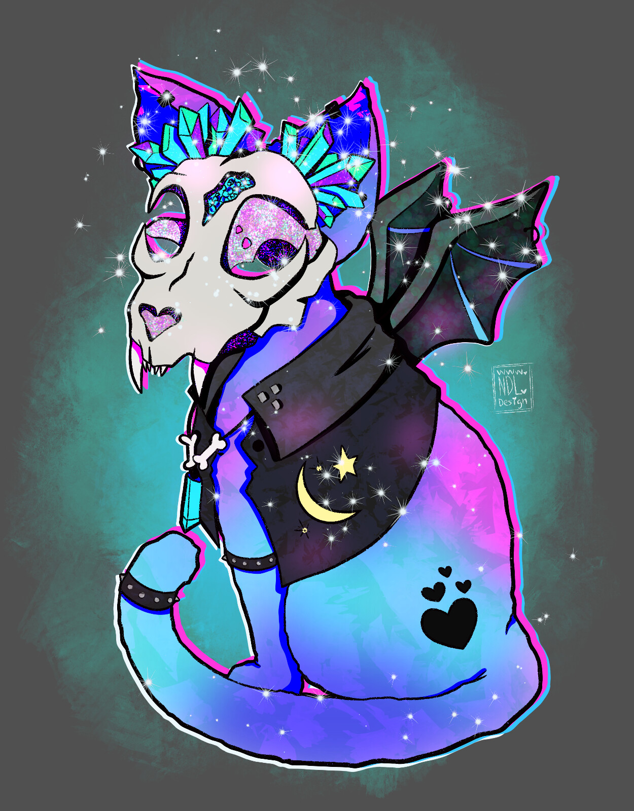 ArtStation - Celestial Crystal Cat