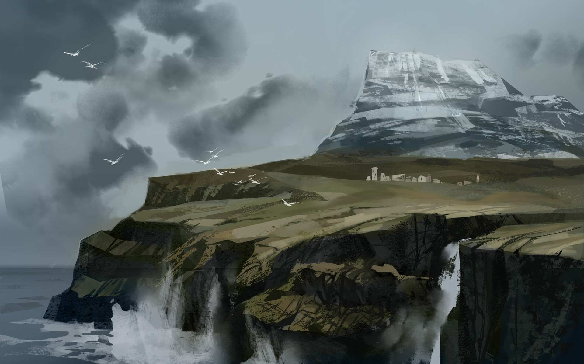 ArtStation - Cliff(study)