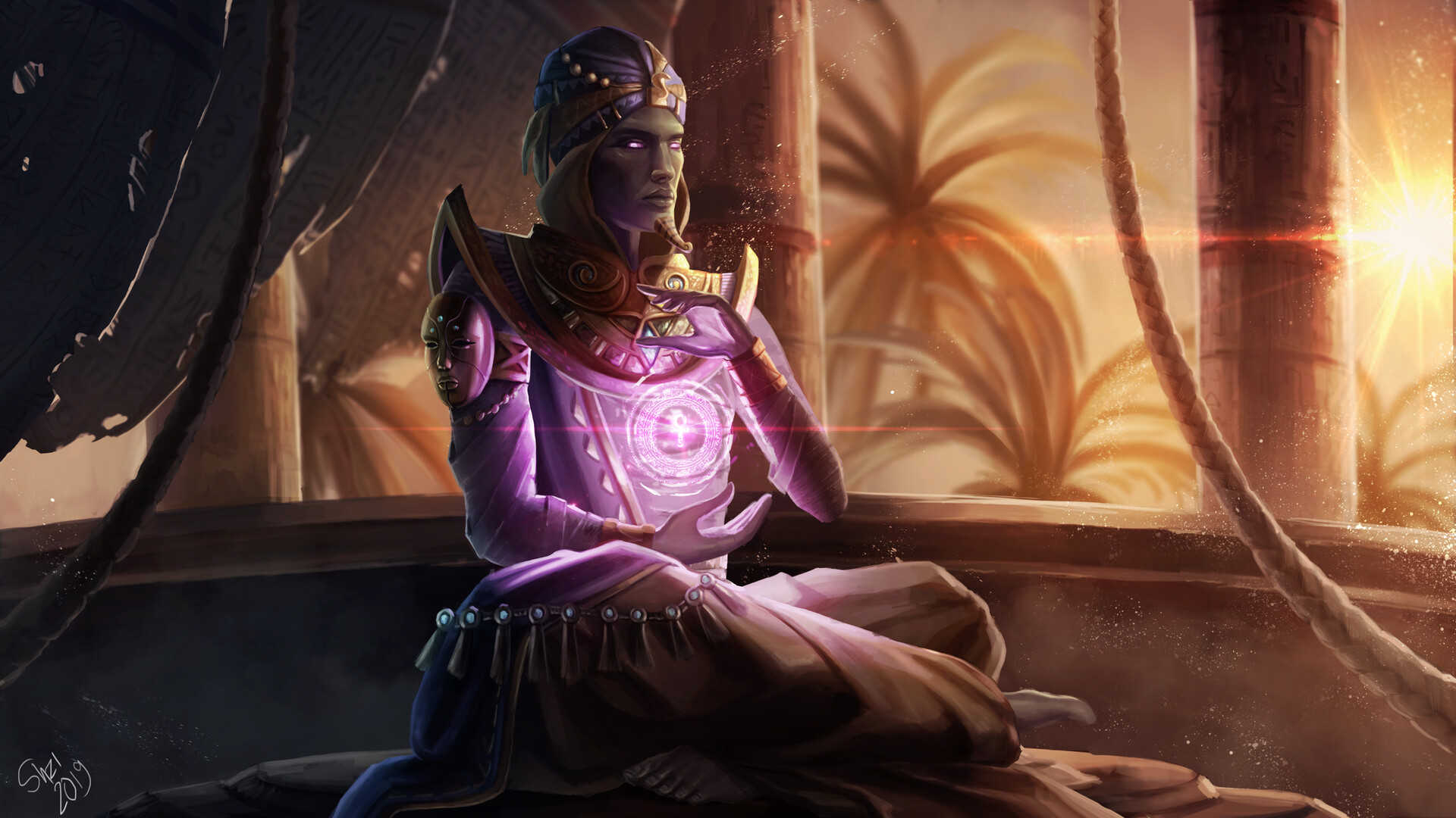 ArtStation - Ptah, God of Craftsmen| Animated Version