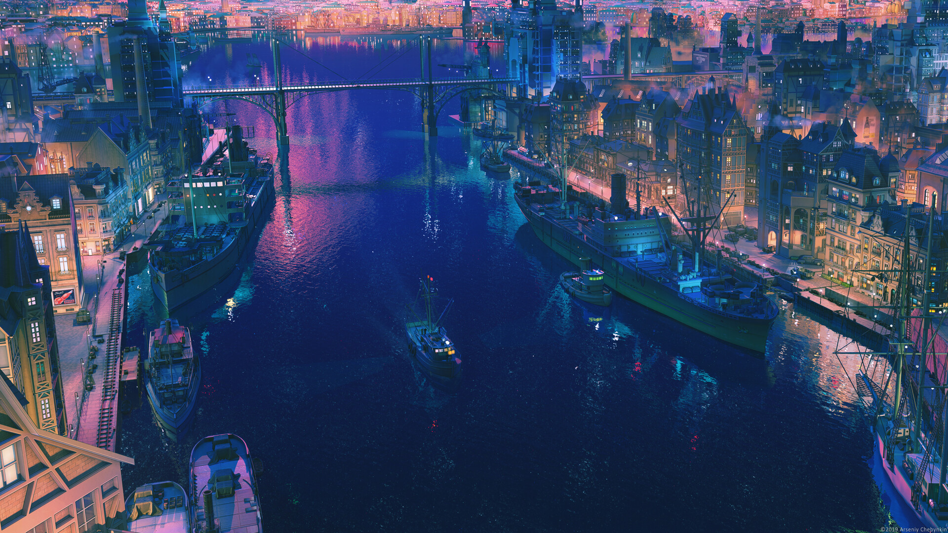 Arseniy Chebynkin - Night Port