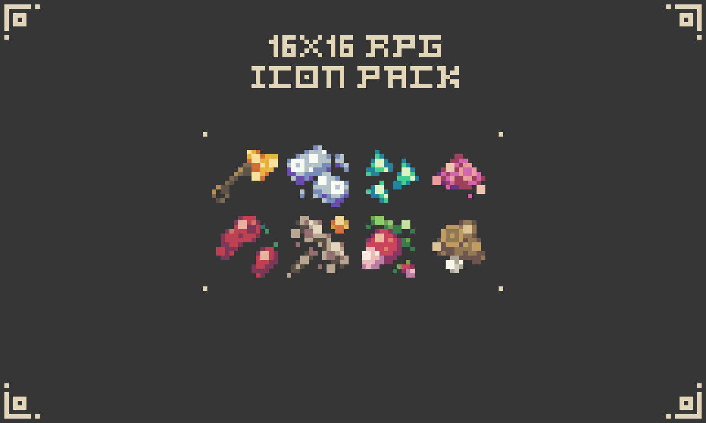 ArtStation - 16x16 RPG Icon Pack Preview 2