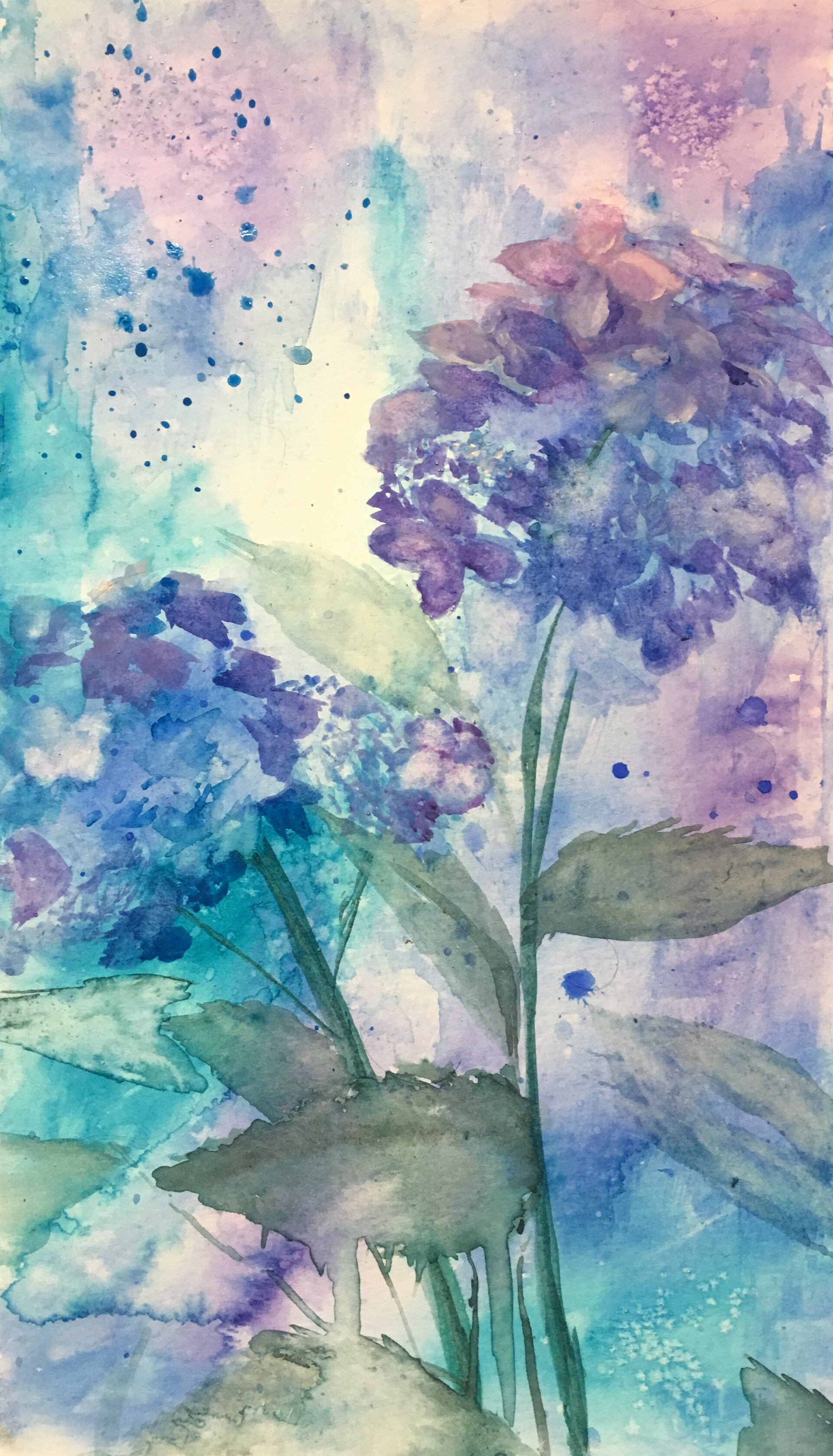 ArtStation - Abstract Hydrangeas