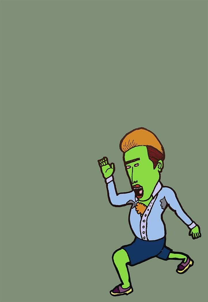 ArtStation - Dancing Green Guy with Armpit Sweating