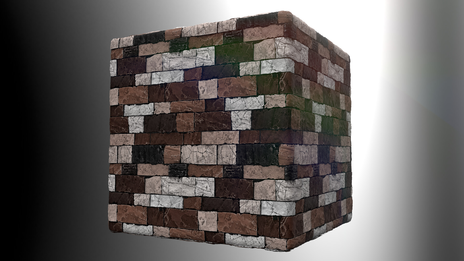 ArtStation - Modern Brick Style Wall