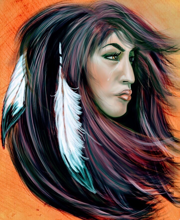 ArtStation - Native American woman