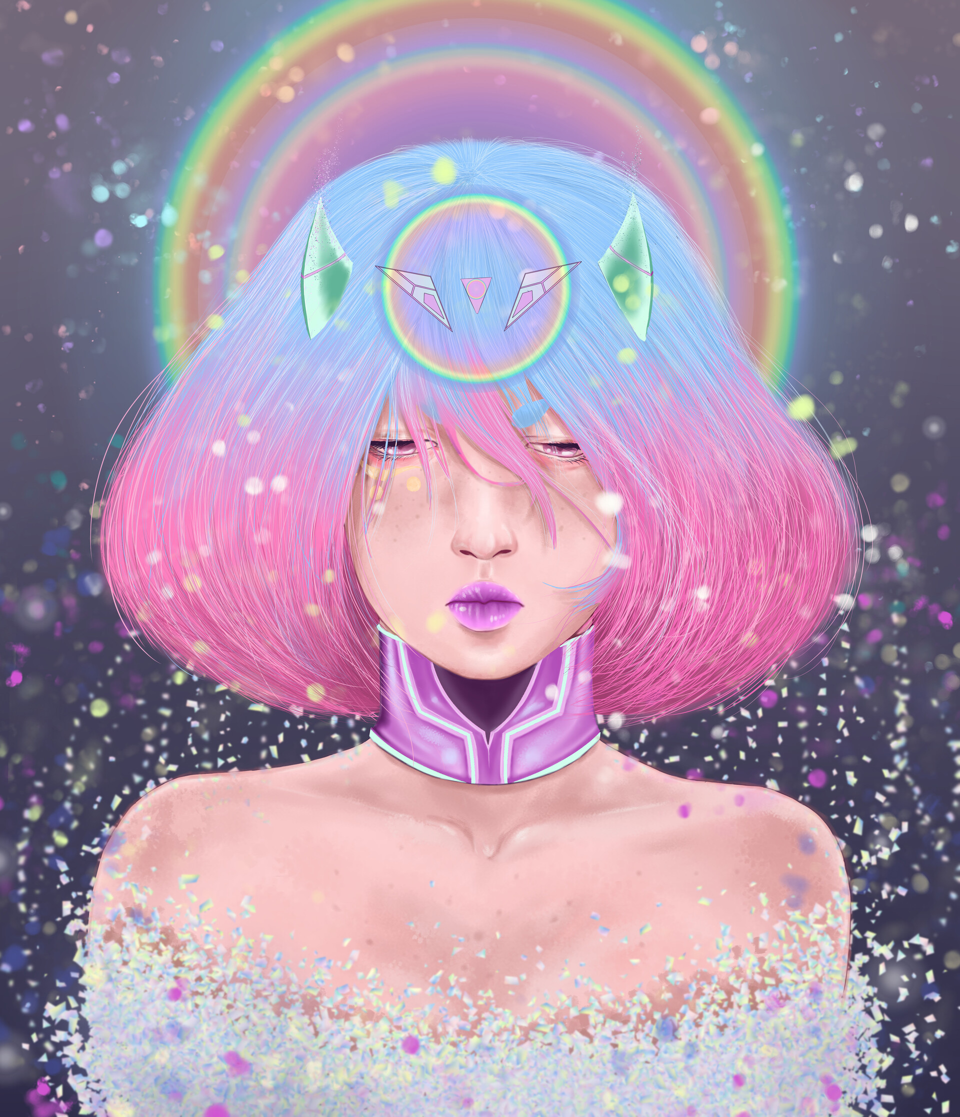 ArtStation - Cosmos Girl Melnacolica