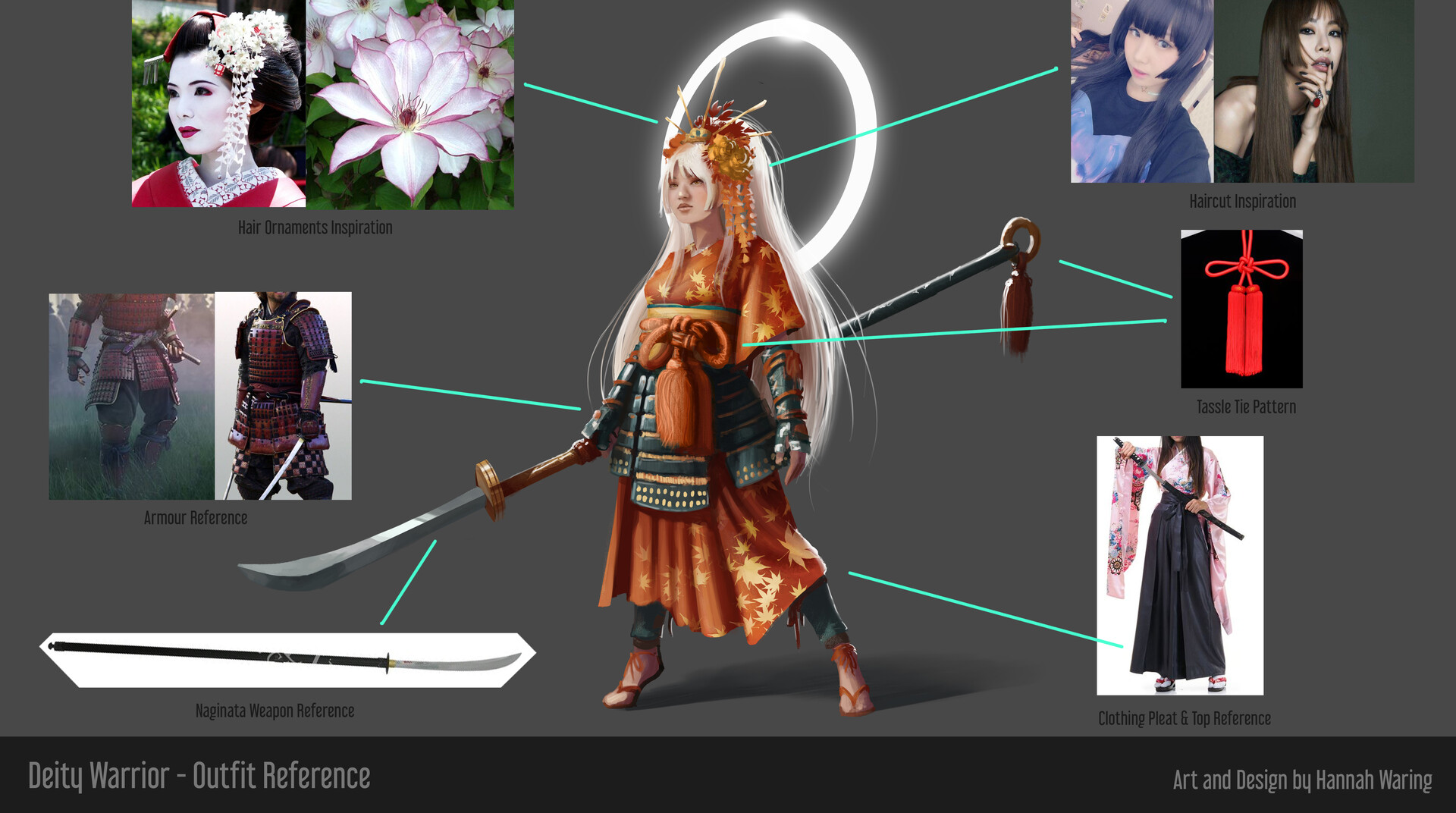 Athena Weiss (Hannah) - Autumn Deity Warrior - Character Design