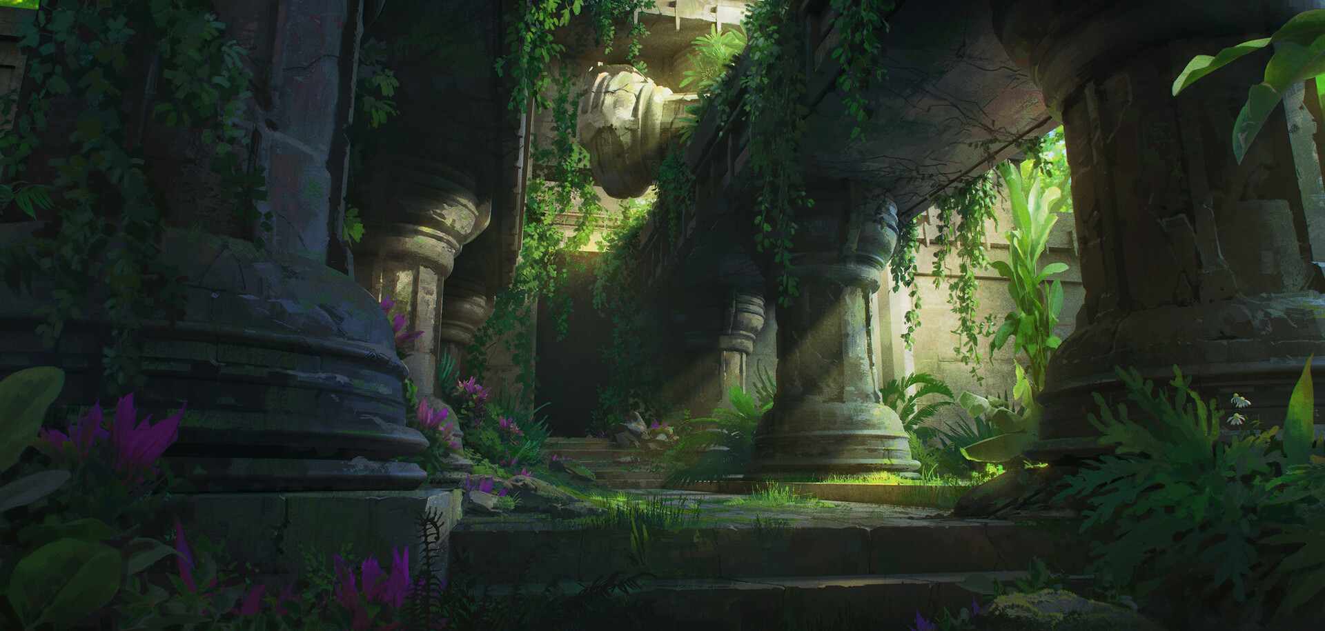 ArtStation - Temple in a jungle