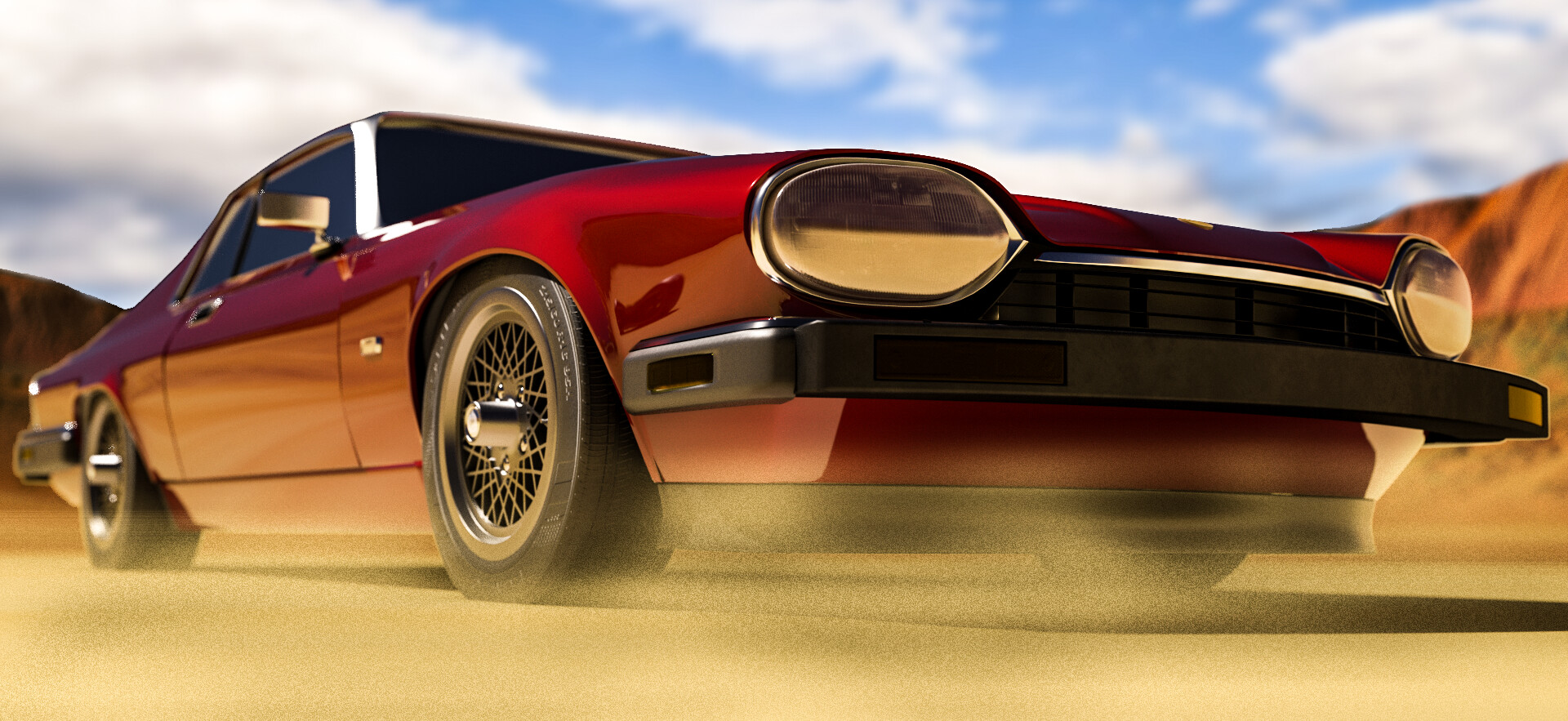 ArtStation - Jaguar XJS WIP