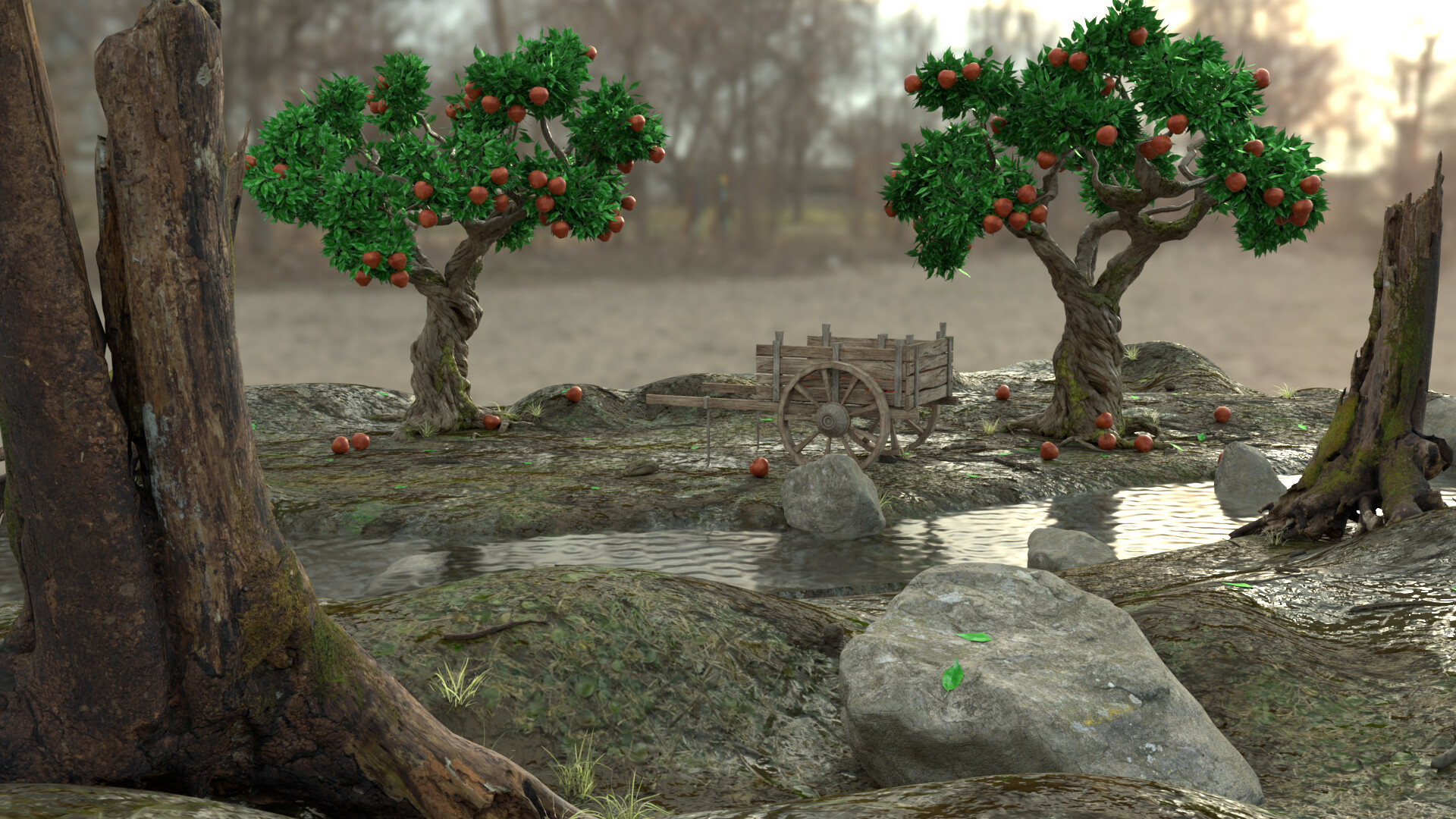 ArtStation - Little Apple Forest