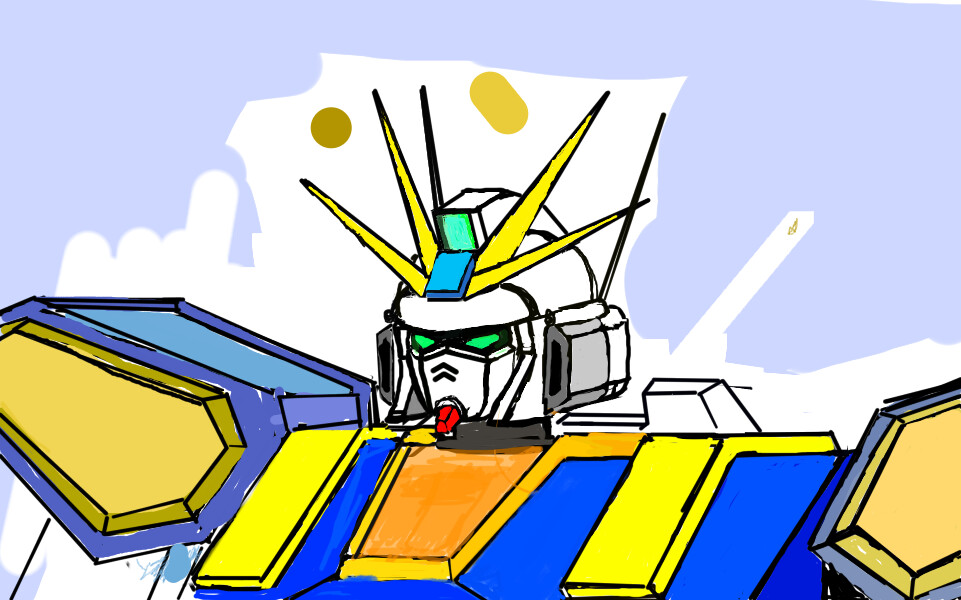 ArtStation - Fan Made Gundam(Silver Bullet antennae)