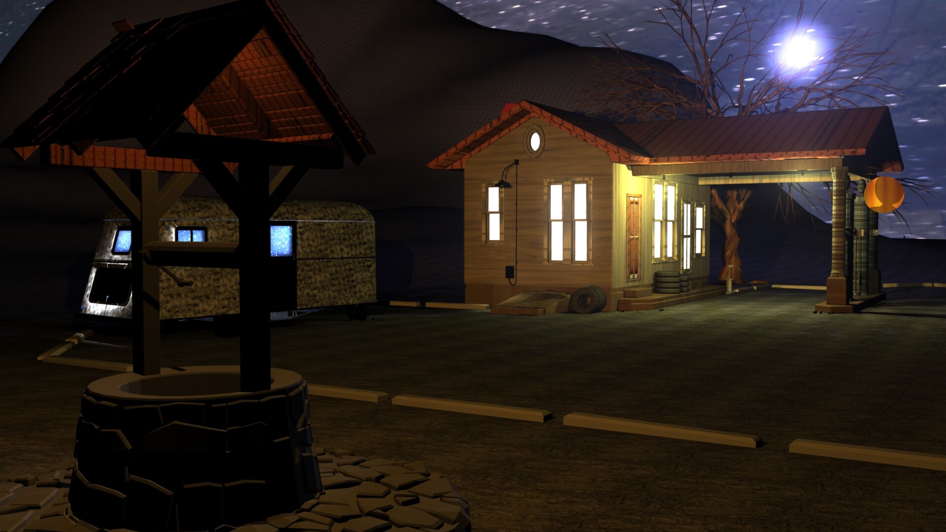 ArtStation - Exterior Home Lighting