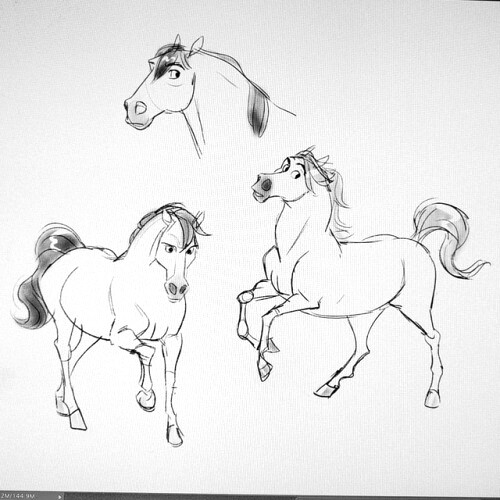 how to draw disney horses