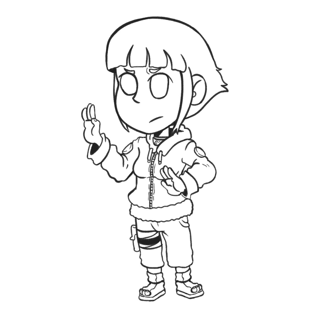 hinata hyuga coloring pages