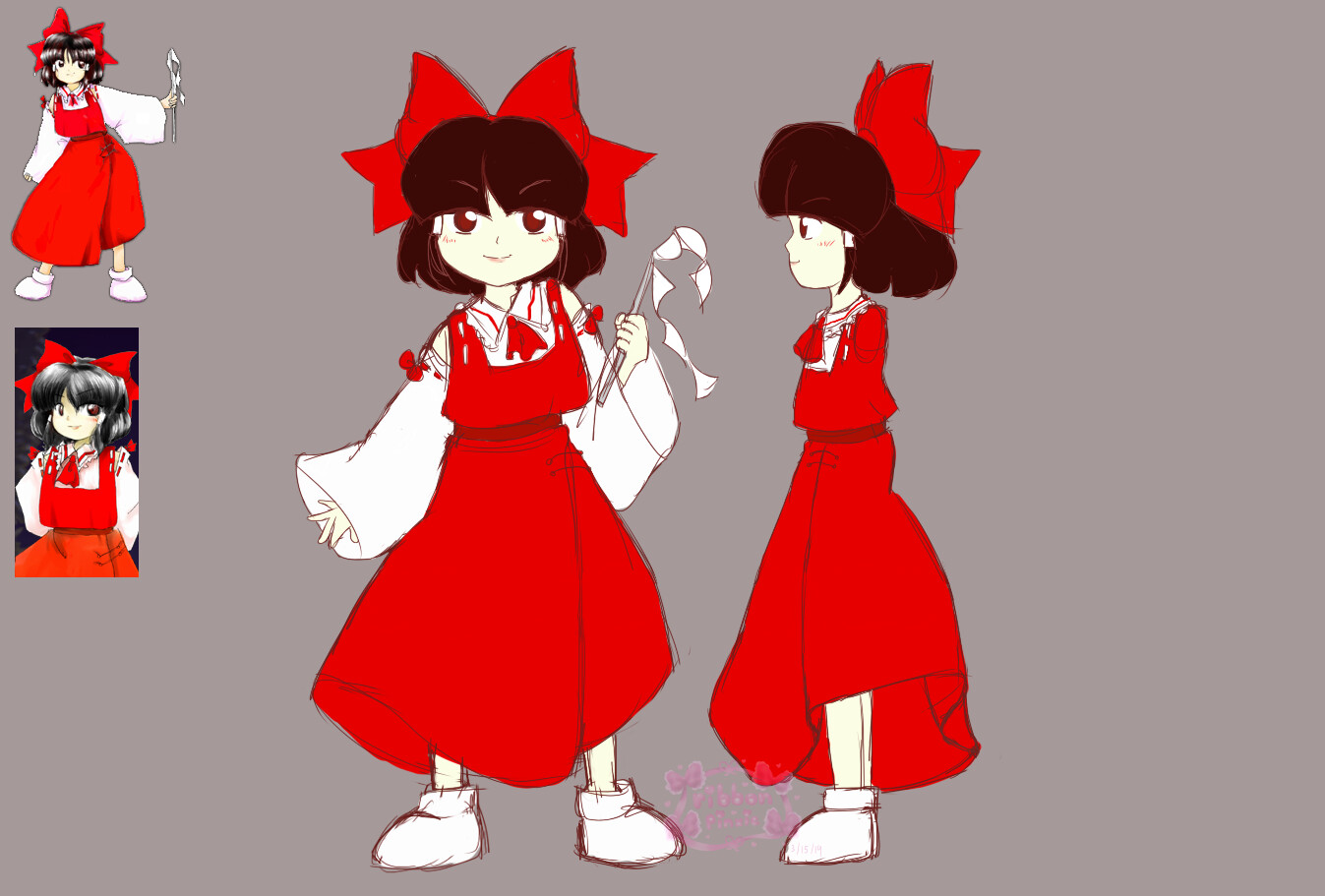 Laura Gearhart - Hakurei Reimu Models