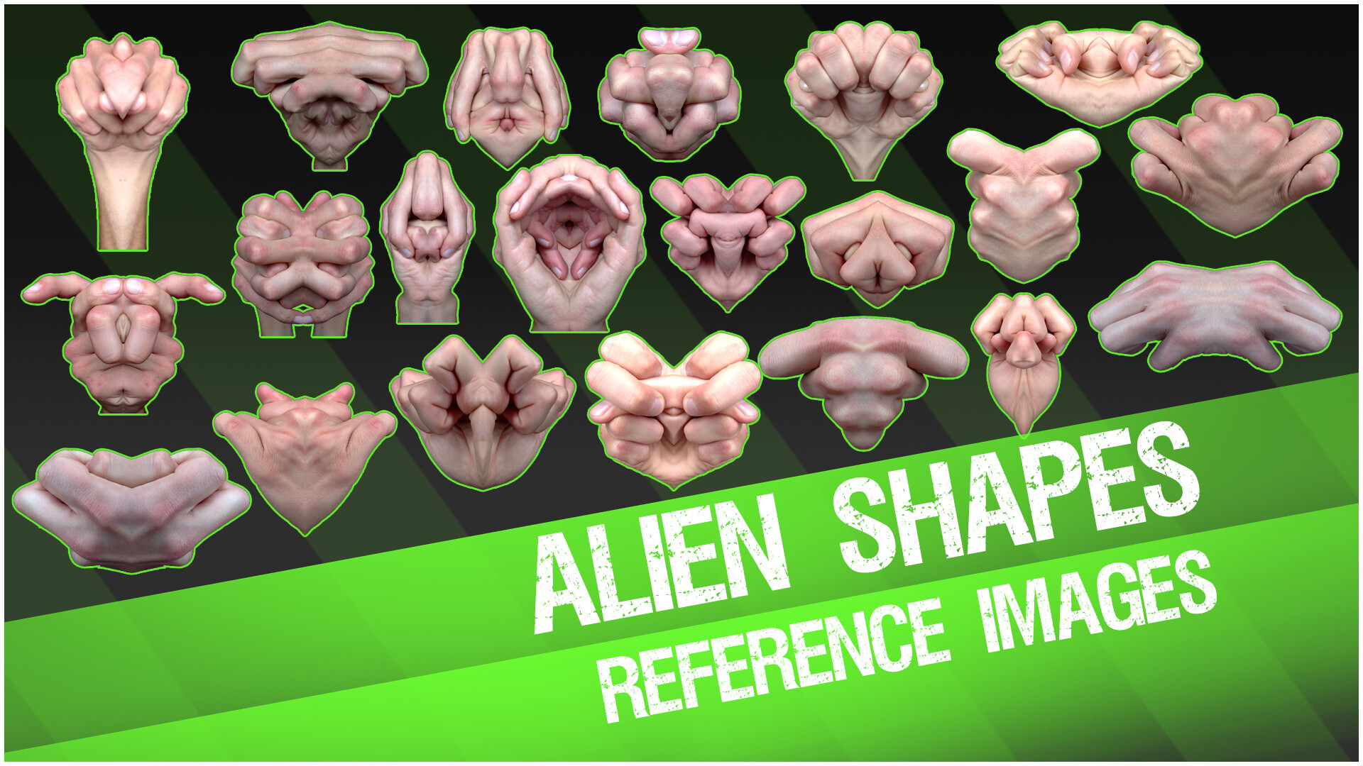 ArtStation - Pack: Alien Shapes (reference images)
