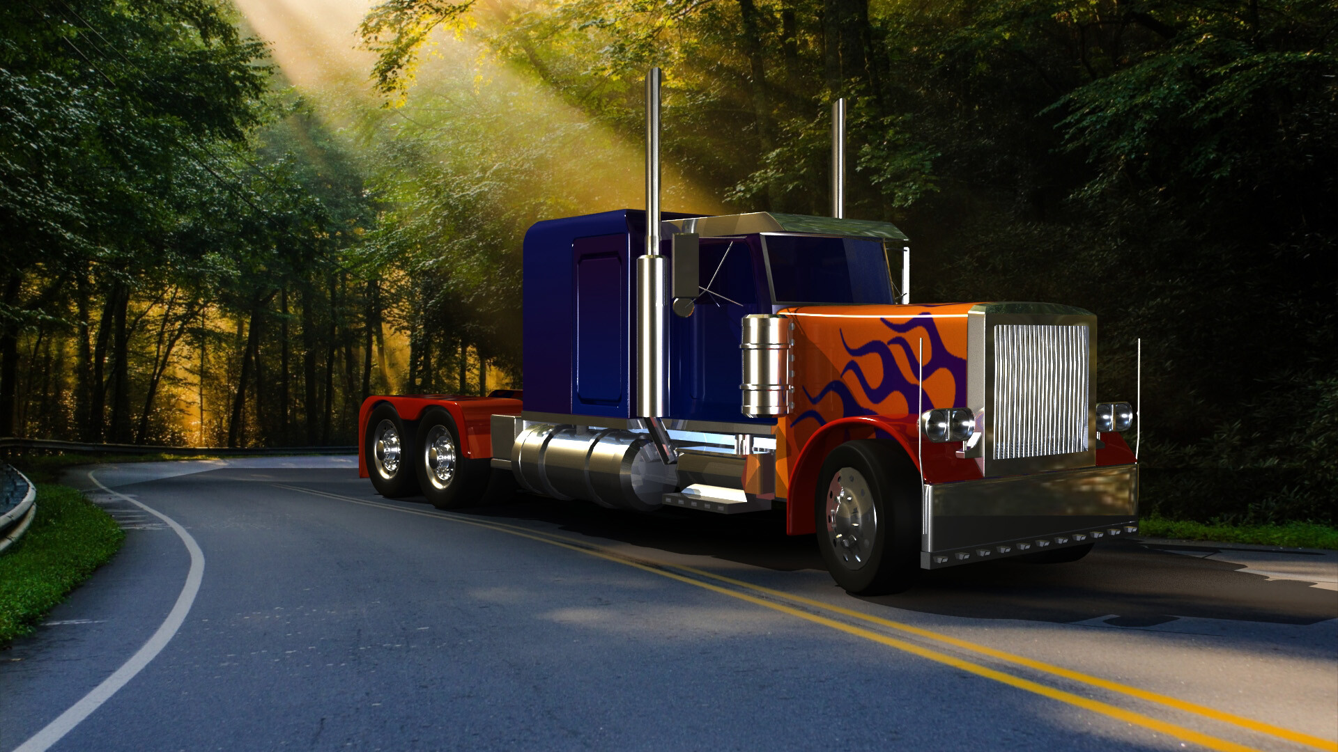 ArtStation - Peterbilt Truck