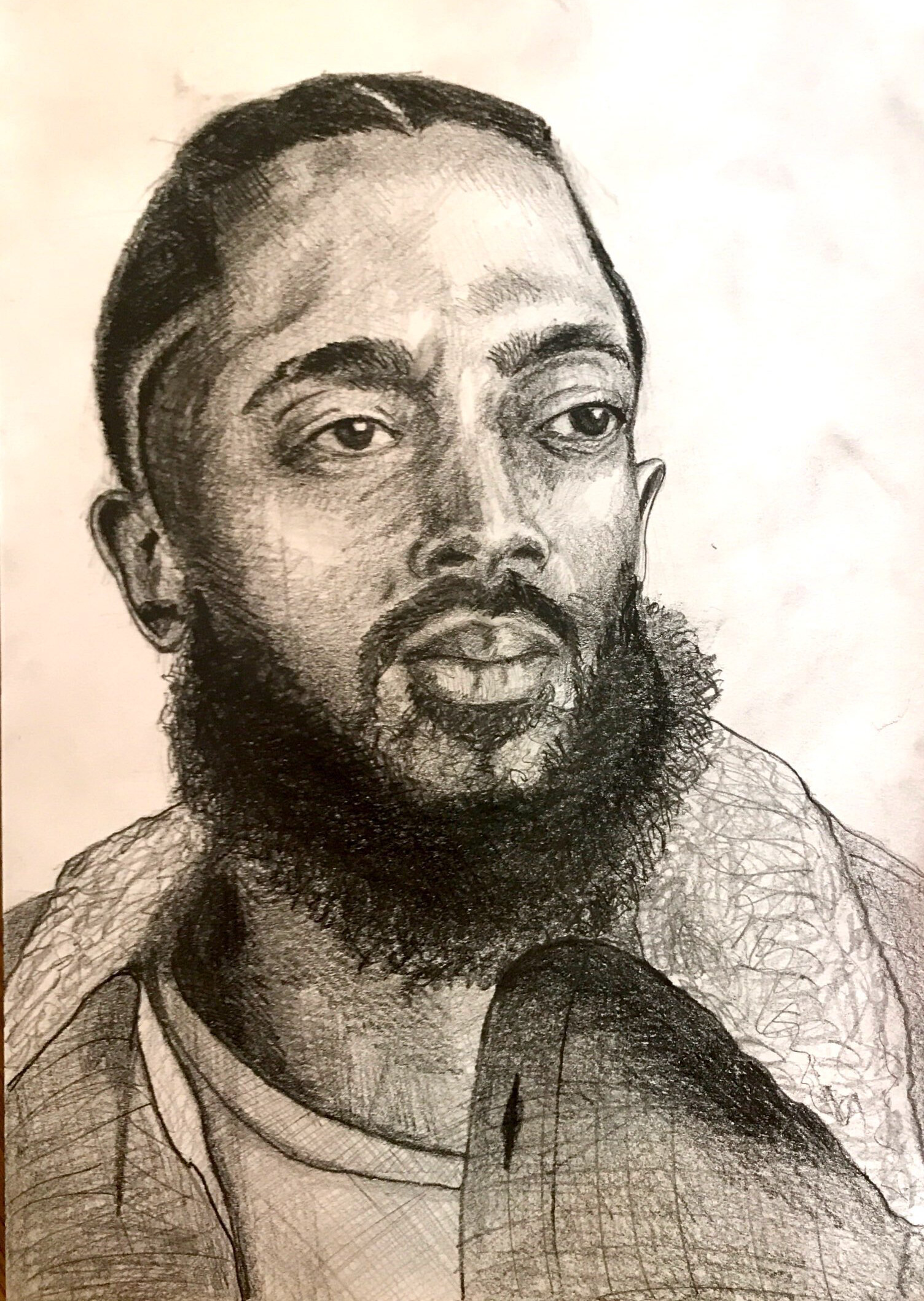 ArtStation - Nipsey Hussle memorial portrait