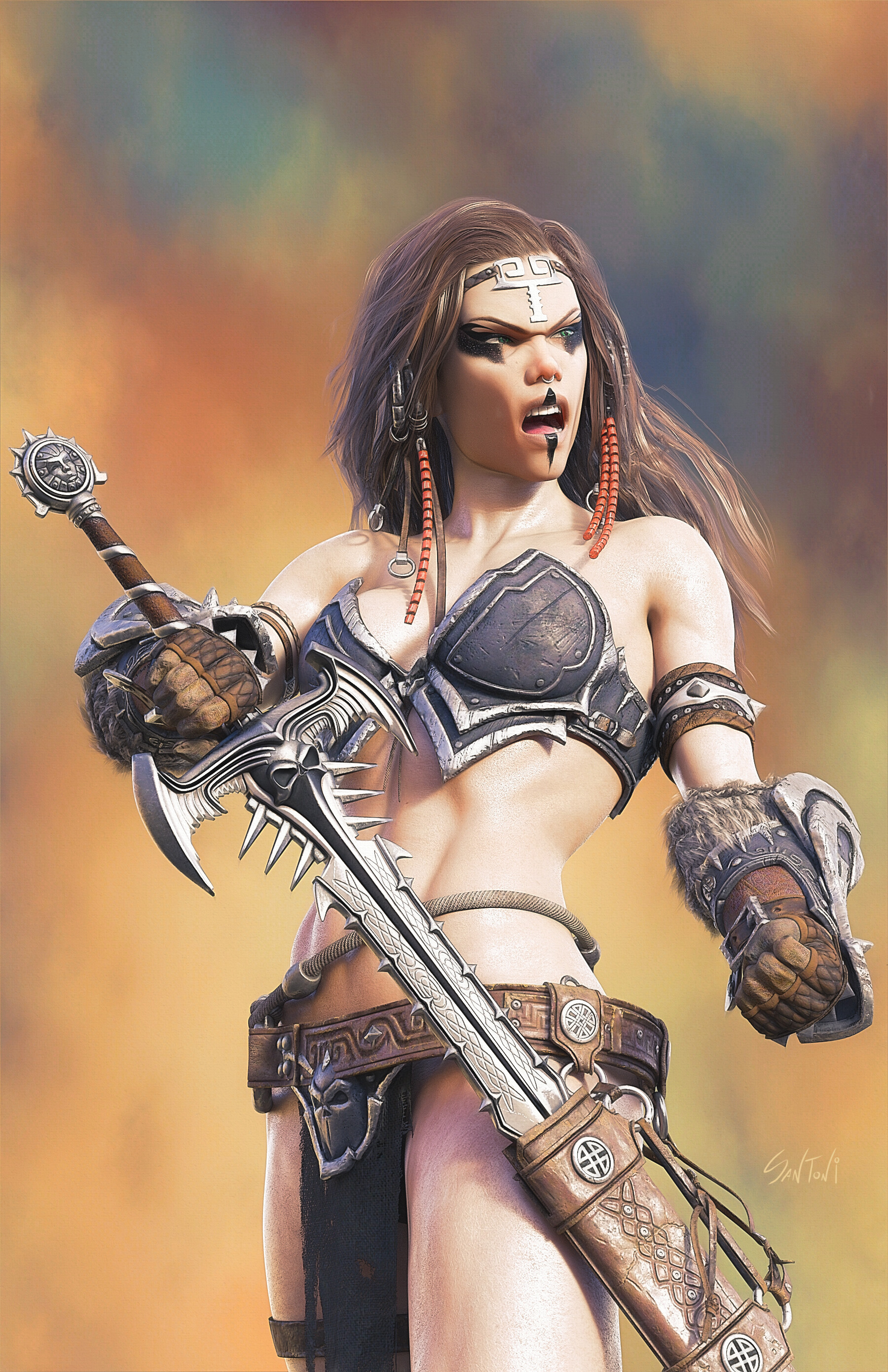 ArtStation - SINDRA - THE BARBARIAN