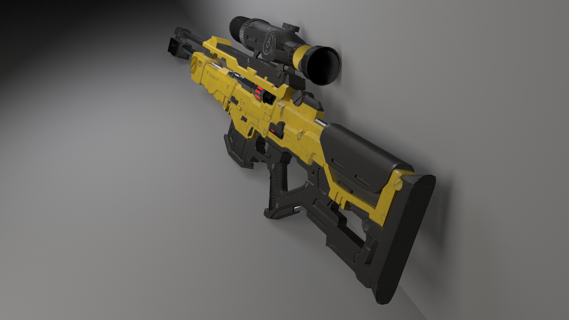 ArtStation - Futuristic Sniper rifle