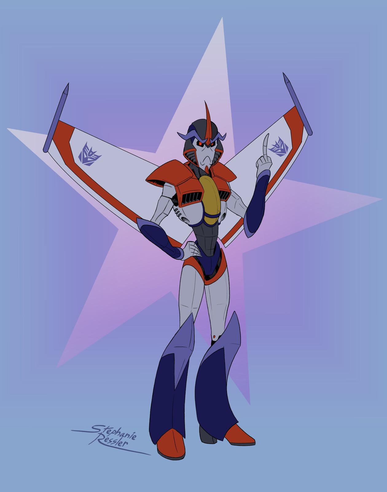 Stephanie "Stevie" Ressler - Starscream Redesign
